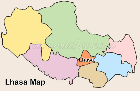 Lhasa Map-Tibet.my