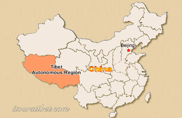 Tibet Location Map-Tibet.my